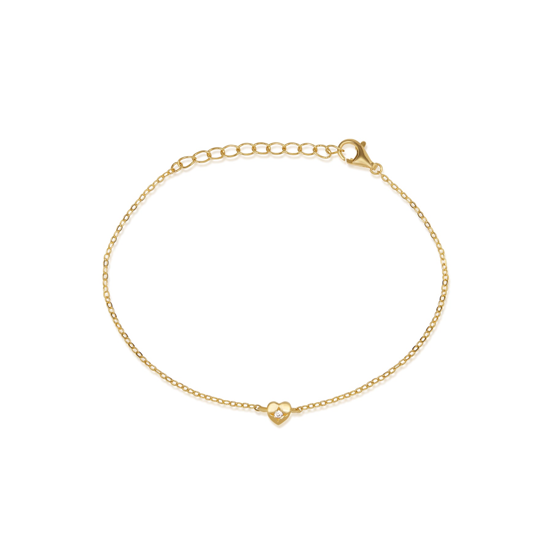 Mini Heart Bracelet - Gold – Saint Valentine Jewellery