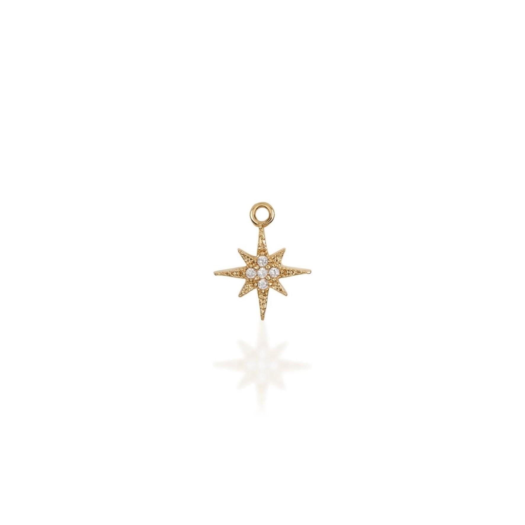 North Star Charm - Single - Gold – Saint Valentine Jewellery